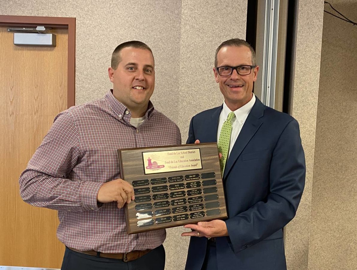 Hebel receives Friend of Education Award