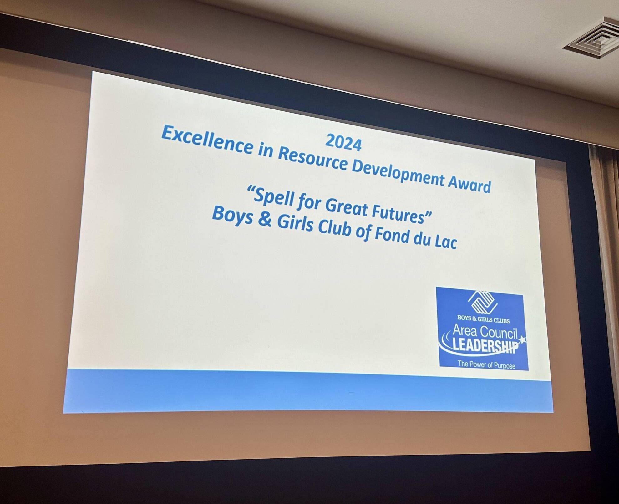 BGCFDL Awarded for Spell for Great Futures